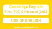 B2 First (FCE): Use of English Part 4 – Task 2 | KSE Academy